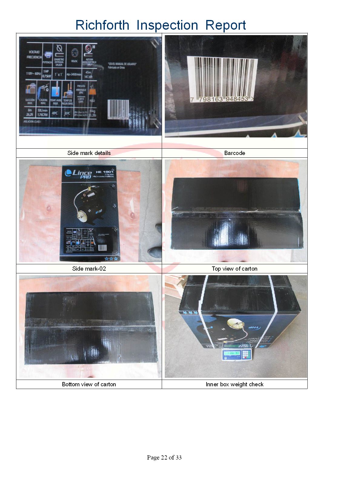 Container Loading Inspection Report - China Inspection Services | $118. ...